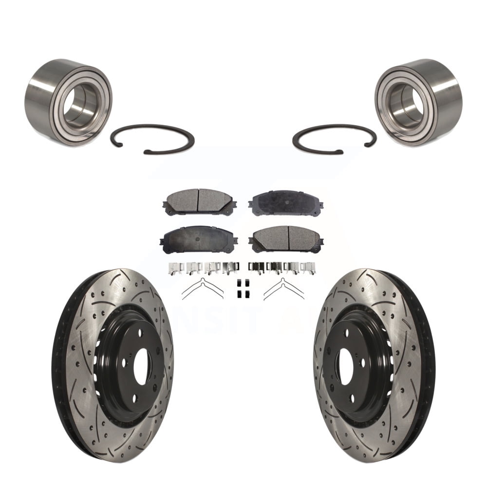 Transit Auto Front Wheel Bearing Coated Drilled Slotted Disc Brake ...