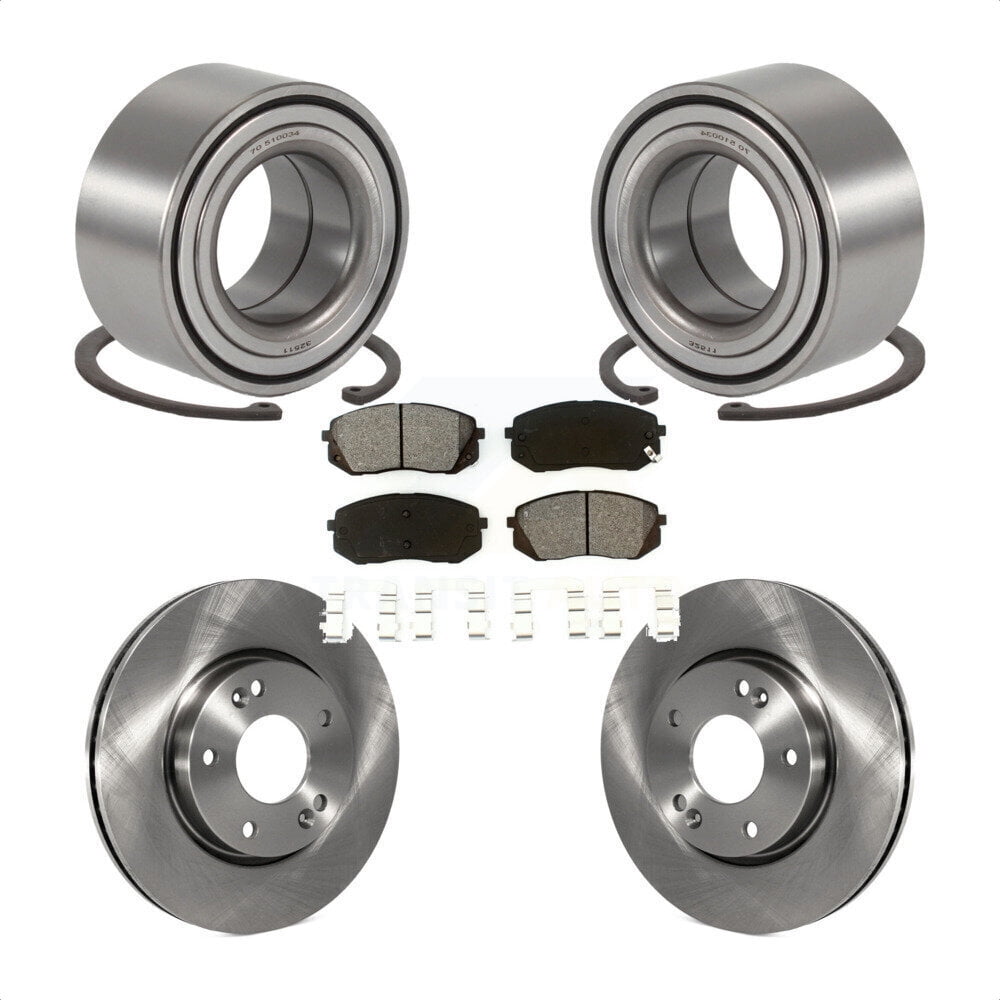 Transit Auto Front Wheel Bearing Disc Brake Rotors and Semi-Metallic ...