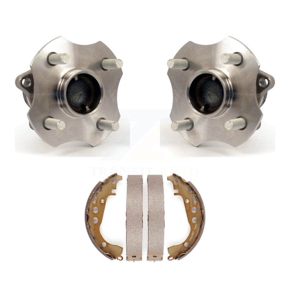 Transit Auto Rear Brake Drum Shoes and Wheel Hub Bearing Assembly Kit ...