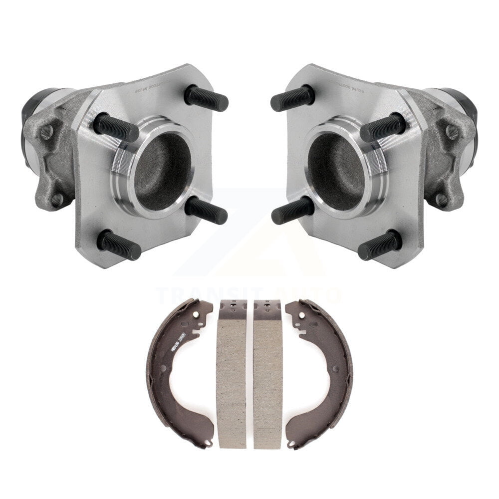 Transit Auto Rear Brake Drum Shoes and Wheel Hub Bearing Assembly Kit ...