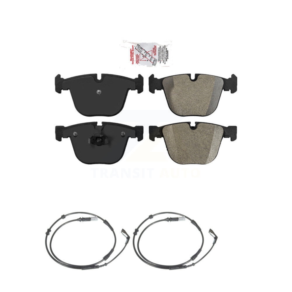 AmeriBRAKES Rear Ceramic Disc Brake Pads and Wear Sensors Kit for Car ...