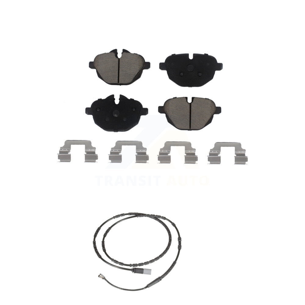 Transit Auto Rear Ceramic Disc Brake Pads and Wear Sensors Kit for Car ...