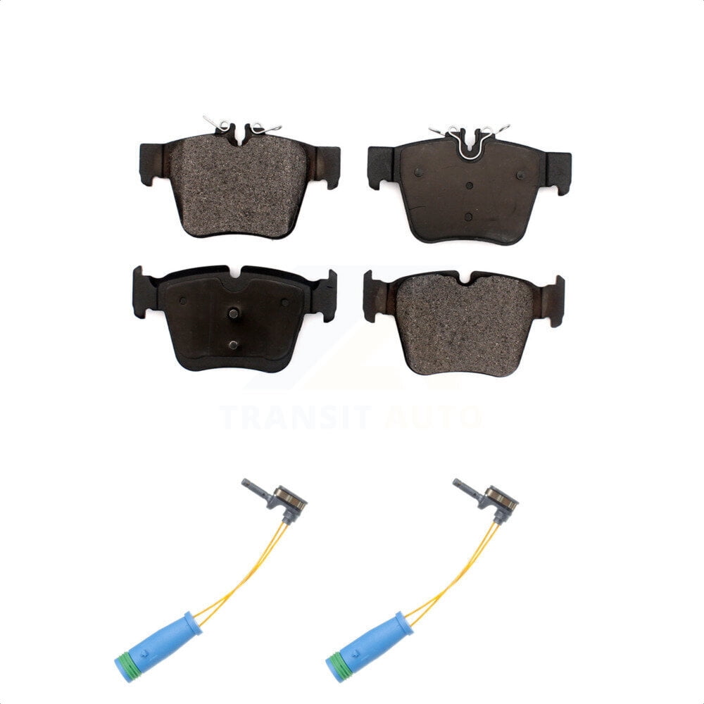 Transit Auto Rear Ceramic Disc Brake Pads and Wear Sensors Kit for Car ...