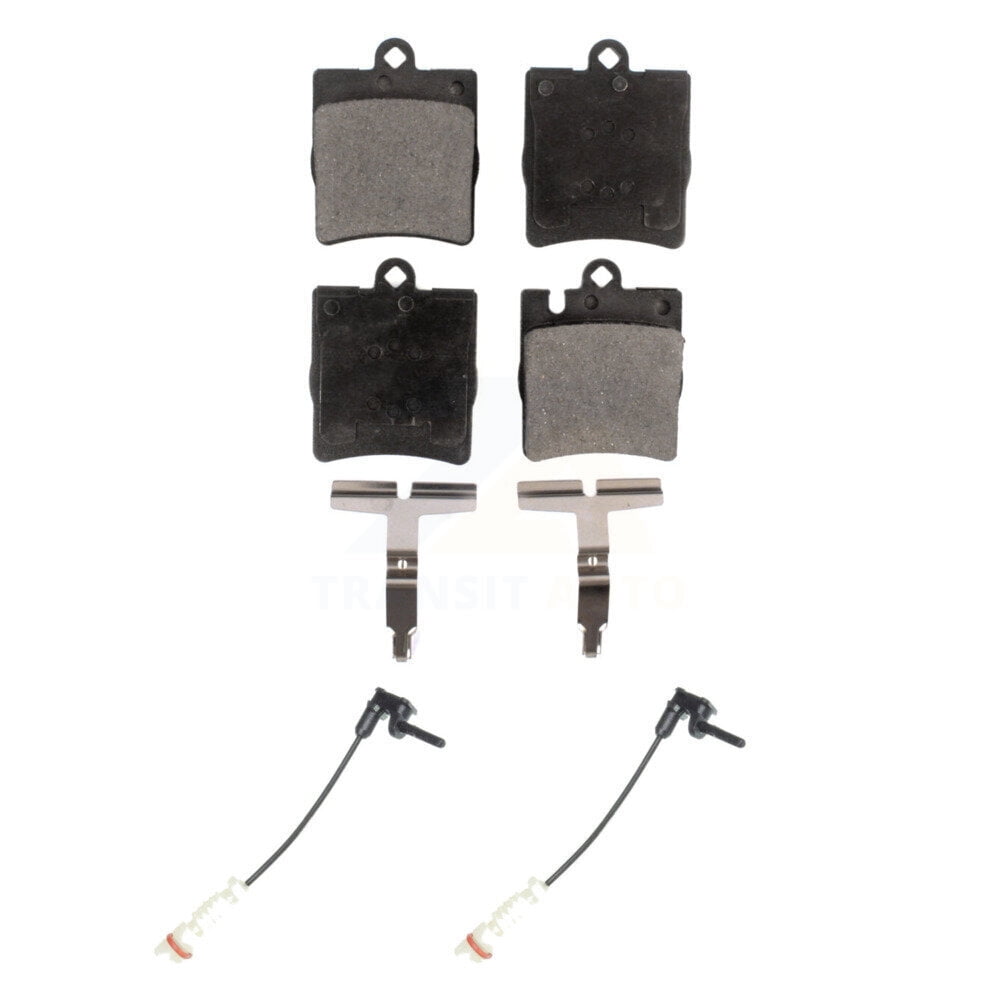 TEC Rear Ceramic Disc Brake Pads and Wear Sensors Kit for Car Mercedes ...