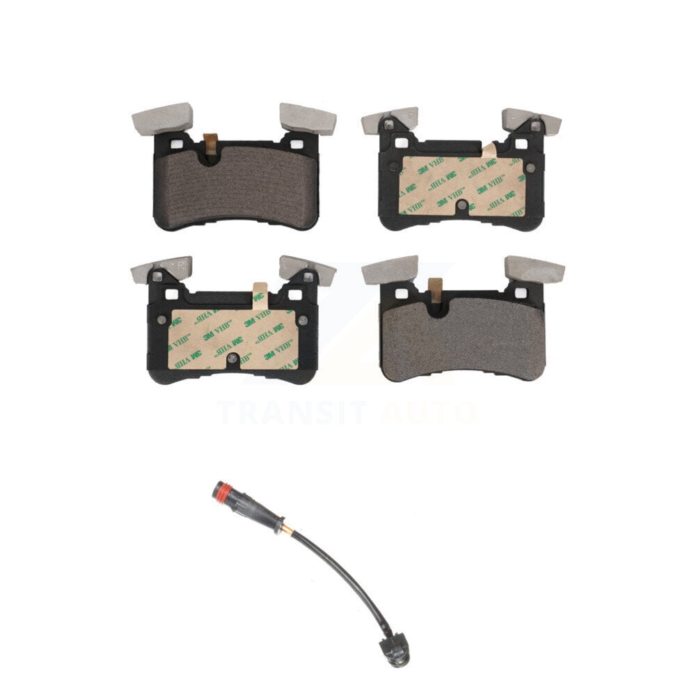 TEC Rear Ceramic Disc Brake Pads and Wear Sensors Kit for Car Mercedes ...