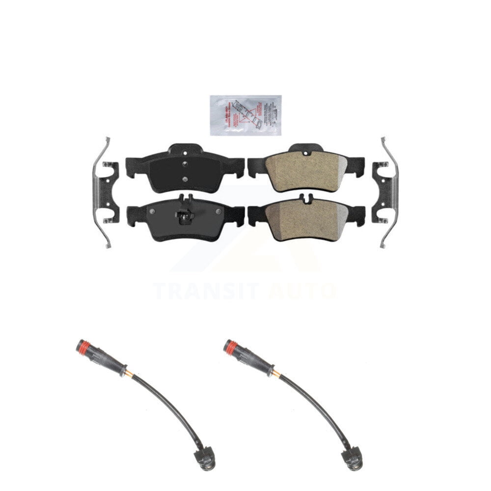 AmeriBRAKES Rear Ceramic Disc Brake Pads and Wear Sensors Kit for Car Mercedes-Benz SL63 AMG ...