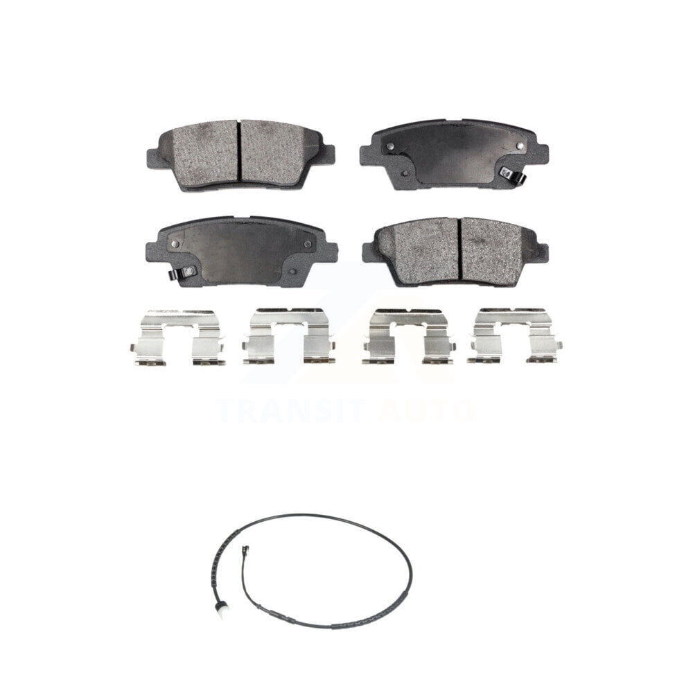TEC Rear Ceramic Disc Brake Pads and Wear Sensors Kit for Car Mini ...