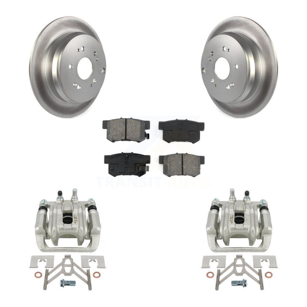 Transit Auto Rear Disc Brake Caliper Coated Rotors and Semi-Metallic ...