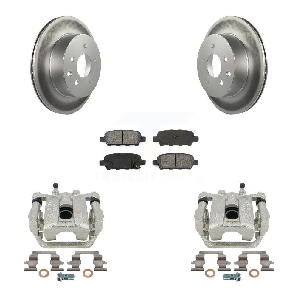 Transit Auto Rear Disc Brake Caliper Coated Rotors and Semi-Metallic ...