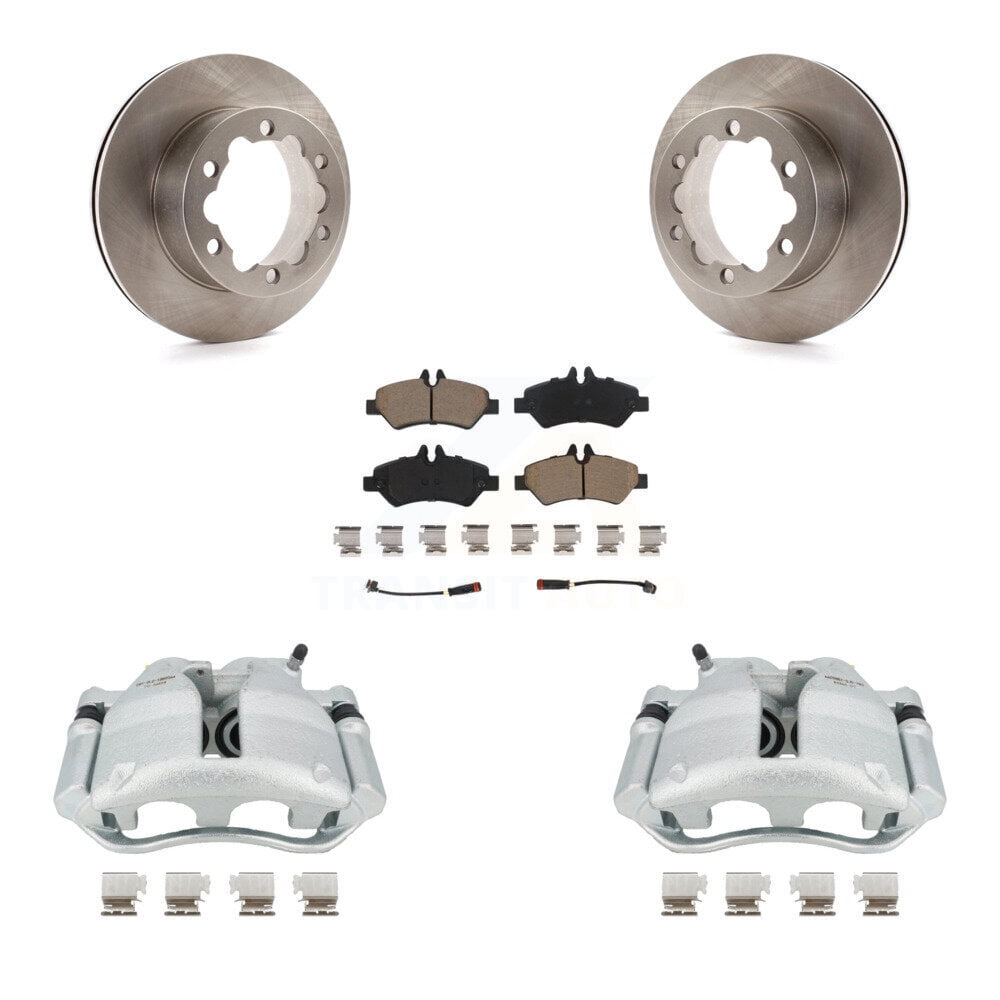 CMX Rear Disc Brake Caliper Rotors and Ceramic Pads Kit for Car 2010 ...