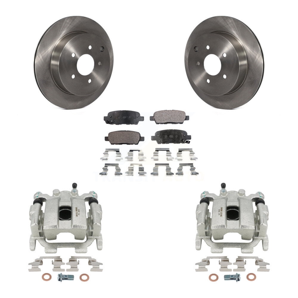 Rear Disc Brake Caliper Rotors & Pads Kit - INFINITI FX35 QX70 ...