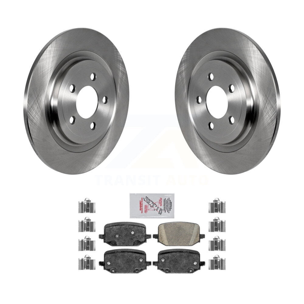 Transit Auto Rear Disc Brake Rotors and Ceramic Pads Kit for Car 2022 ...