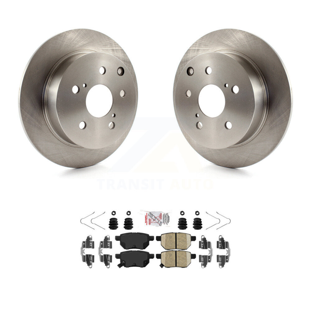 Transit Auto Rear Disc Brake Rotors and Ceramic Pads Kit for Car 2010 ...