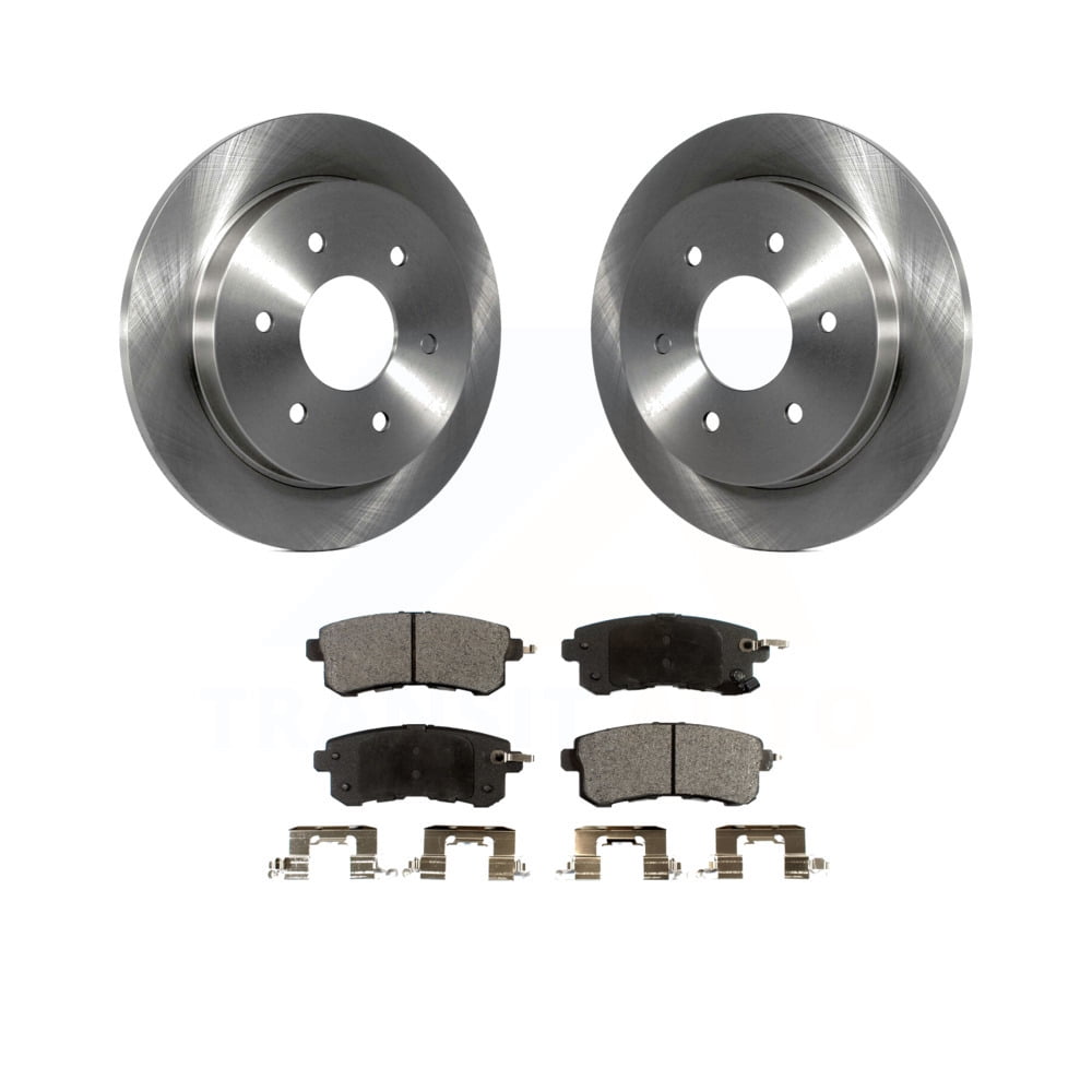 Transit Auto Rear Disc Brake Rotors and Ceramic Pads Kit for Car 2017 ...