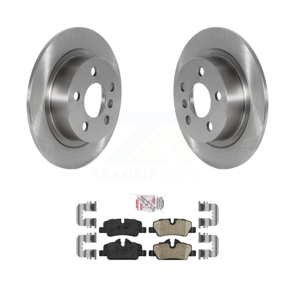 Transit Auto Rear Disc Brake Rotors and Ceramic Pads Kit for Car 2020 ...