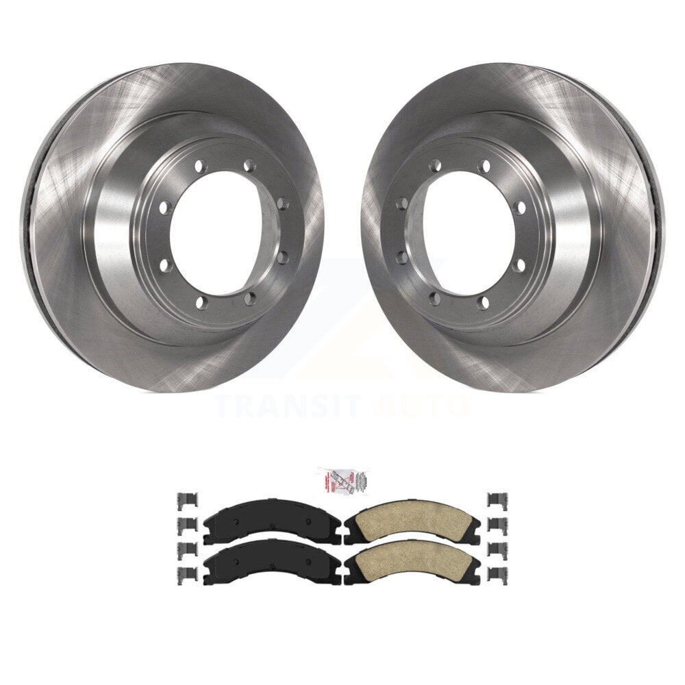 Transit Auto Rear Disc Brake Rotors and Ceramic Pads Kit for Car Ford E ...