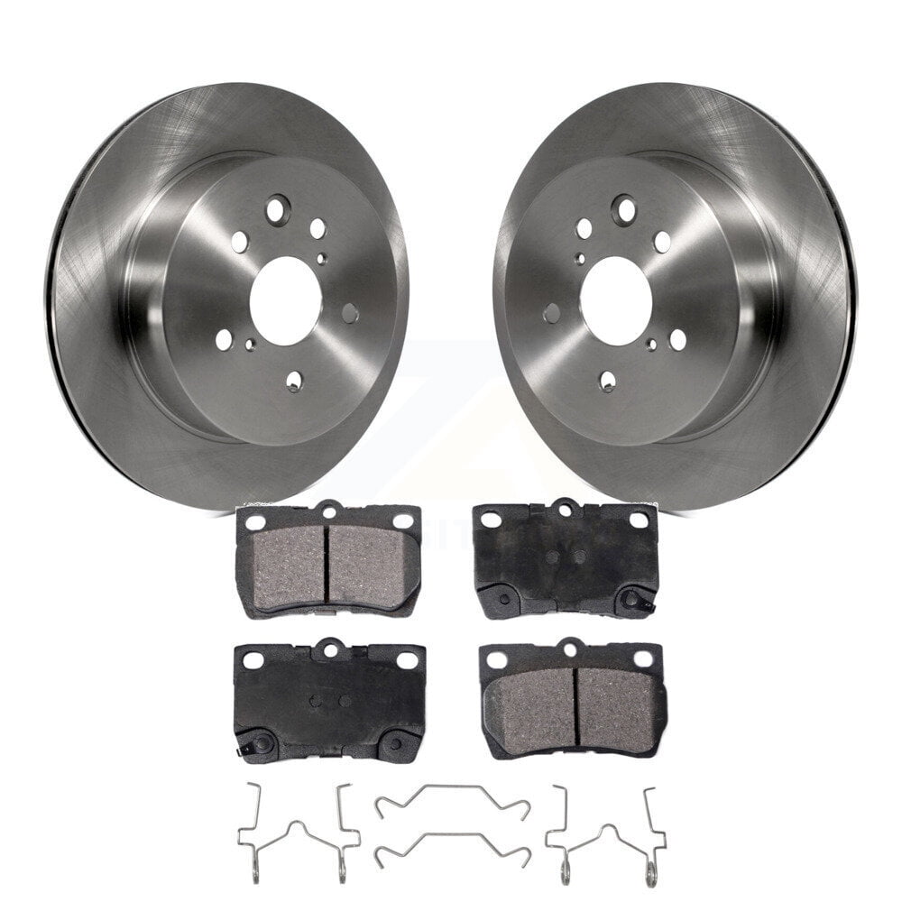 Transit Auto Rear Disc Brake Rotors and Ceramic Pads Kit for Car Lexus ...
