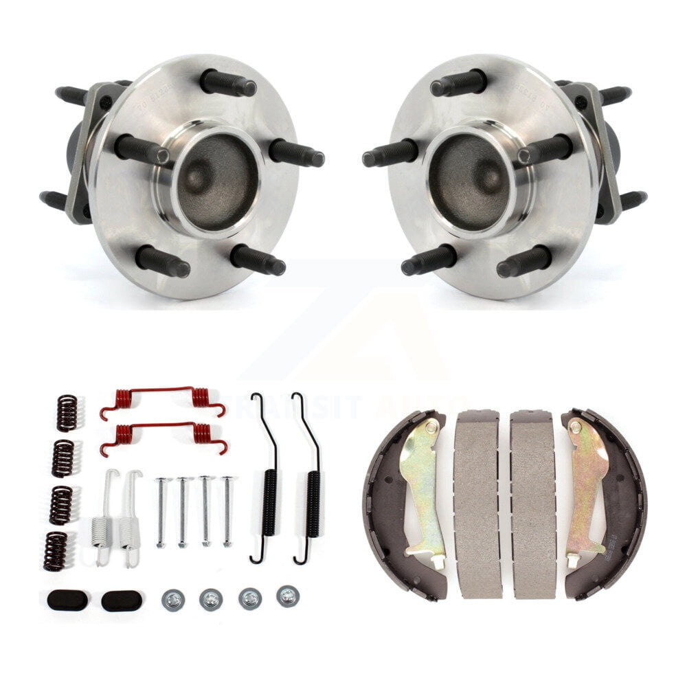 Transit Auto Rear Drum Brake Shoe & Hardware and Wheel Hub Bearing ...