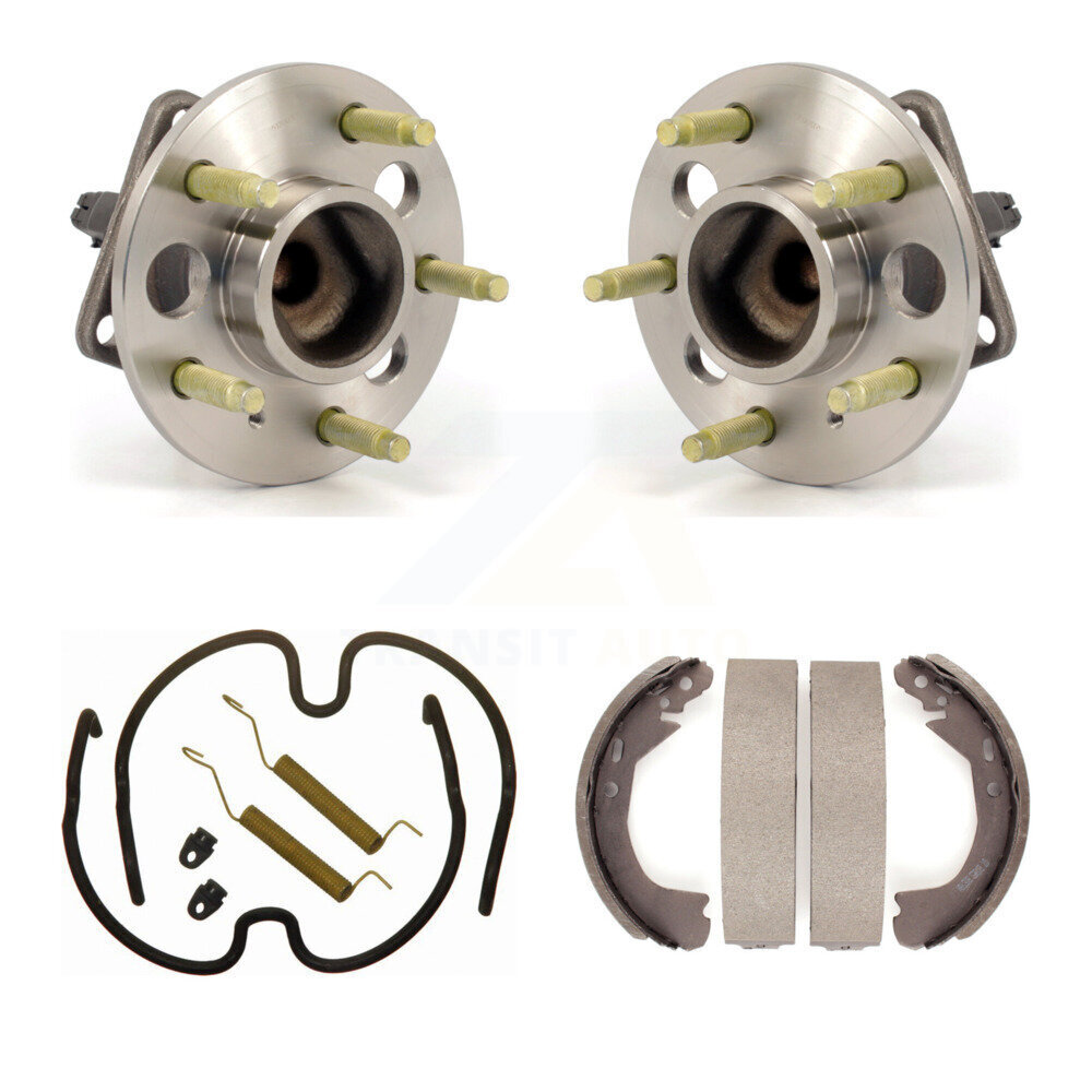 Transit Auto Rear Drum Brake Shoe & Hardware and Wheel Hub Bearing ...