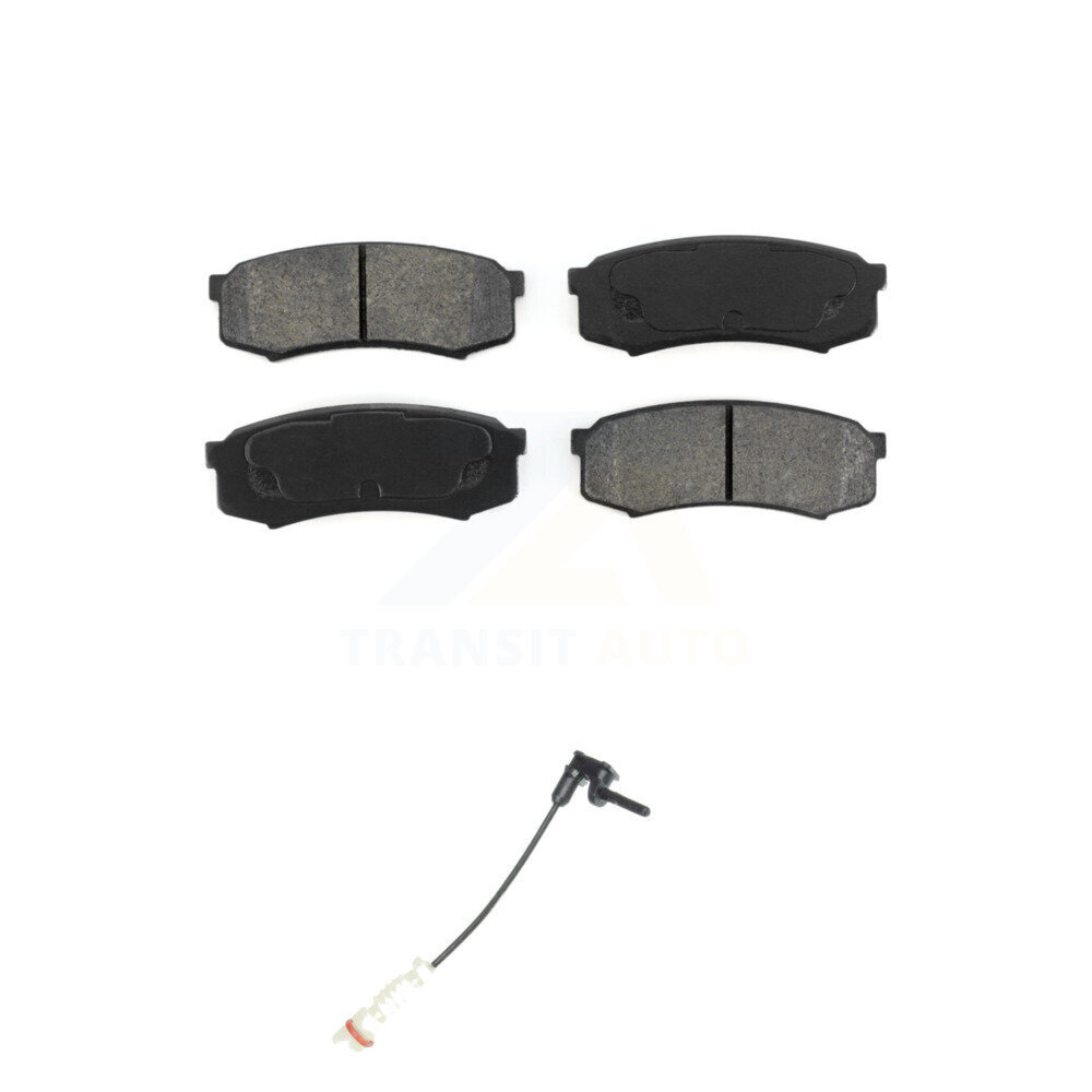 SIM Rear Semi-Metallic Disc Brake Pads and Wear Sensors Kit for Car ...