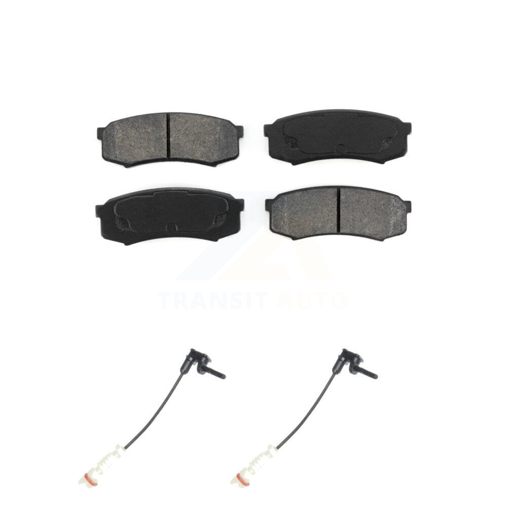 SIM Rear Semi-Metallic Disc Brake Pads and Wear Sensors Kit for Car ...