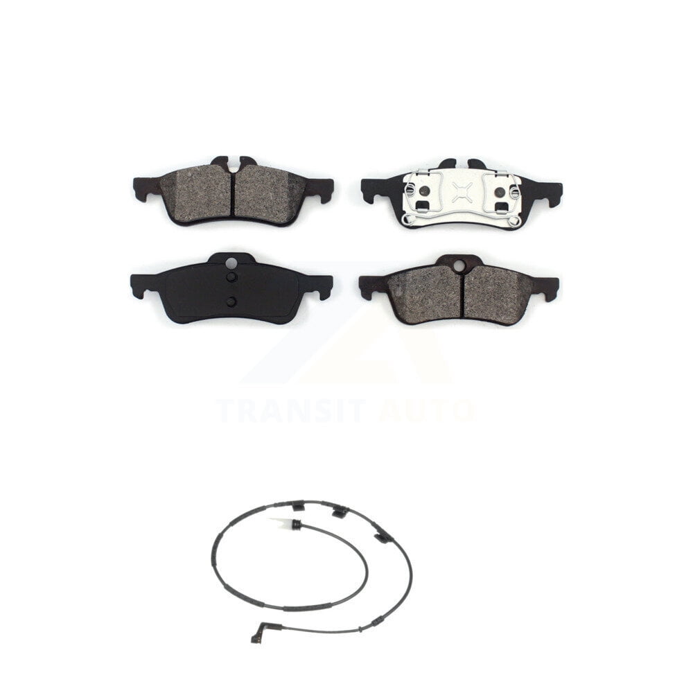 SIM Rear Semi-Metallic Disc Brake Pads and Wear Sensors Kit for Car ...