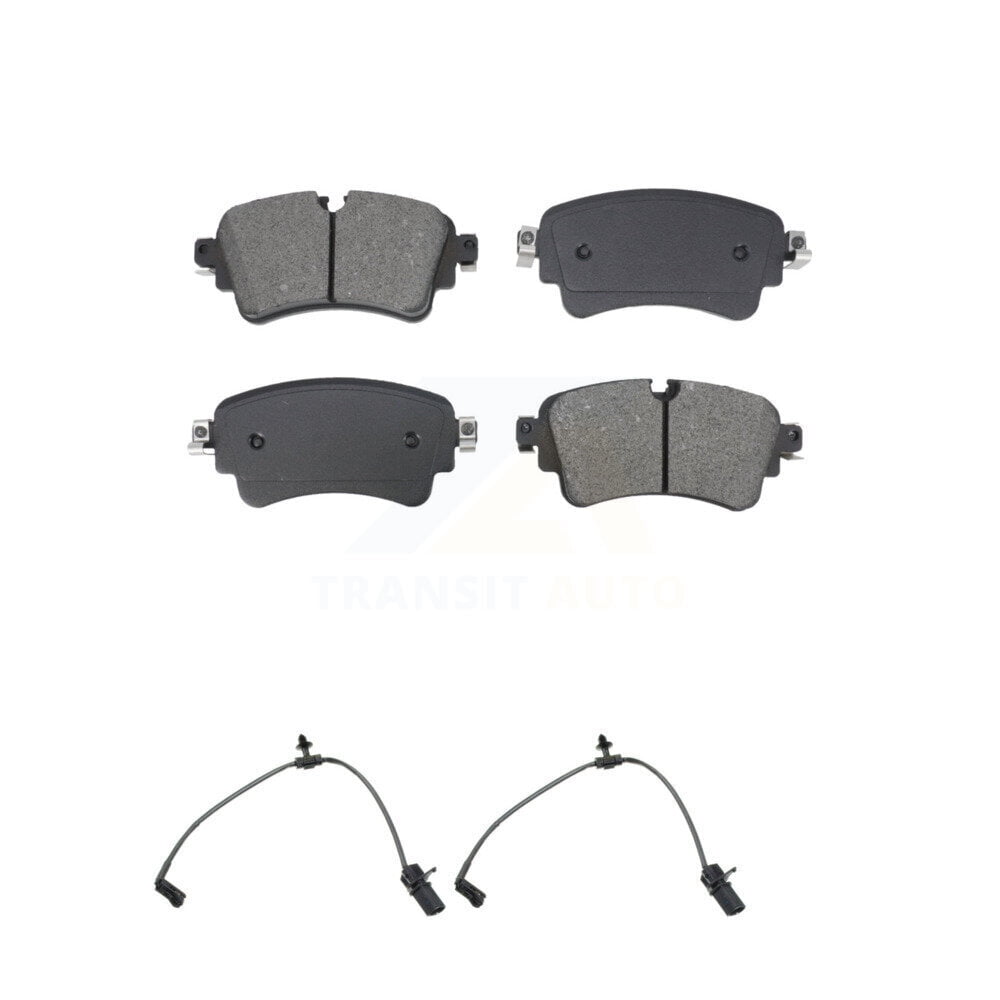 SIM Rear Semi-Metallic Disc Brake Pads and Wear Sensors Kit for Car ...