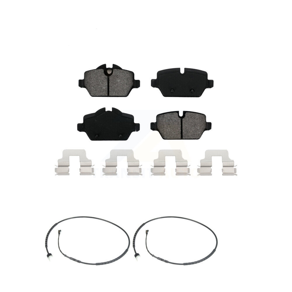 SIM Rear Semi-Metallic Disc Brake Pads and Wear Sensors Kit for Car ...