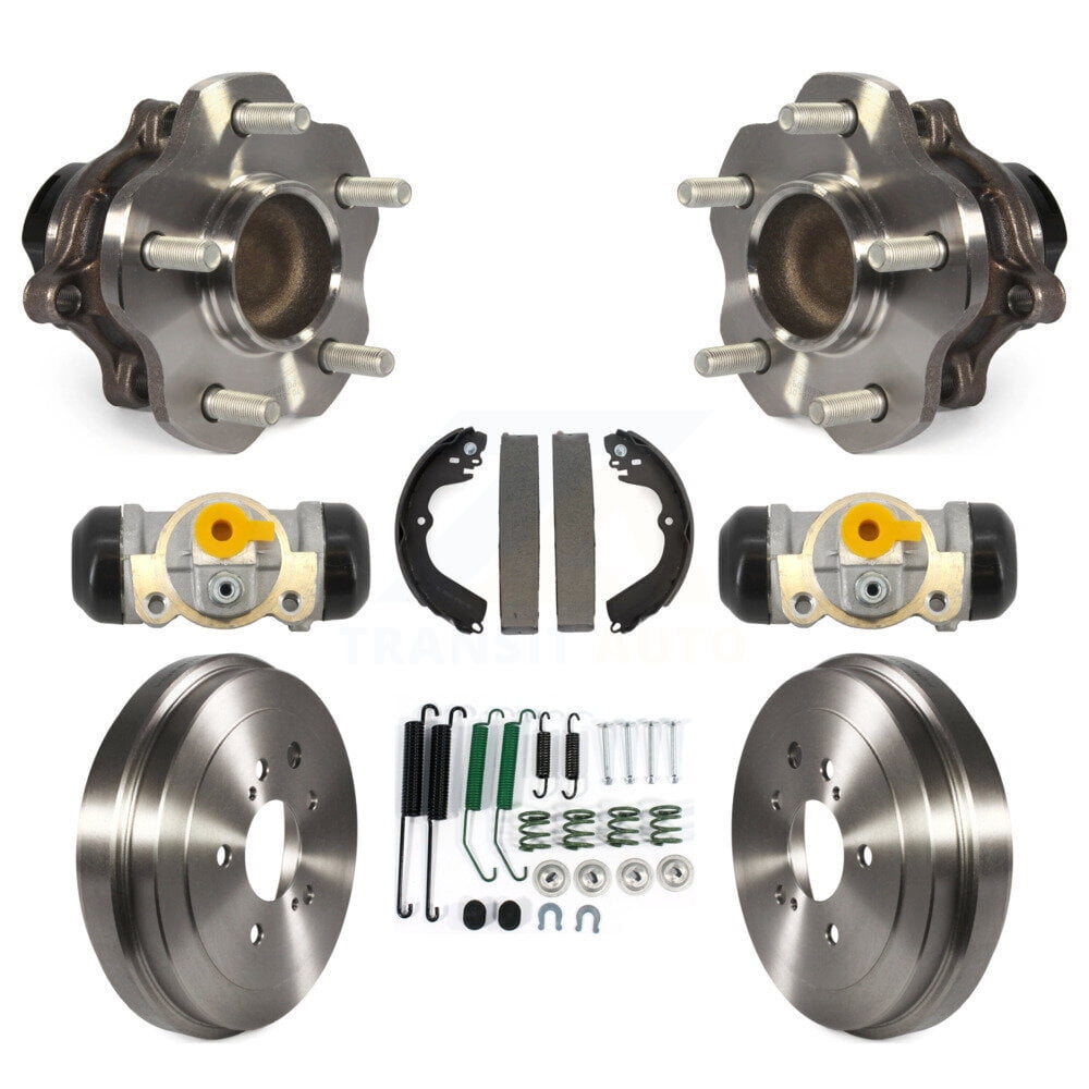 Transit Auto Rear Wheel Cylinders and Drum & Shoes Hub Bearing Assembly ...