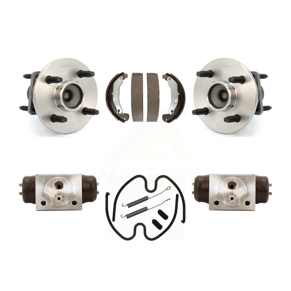 Transit Auto Rear Wheel Cylinders and Drum Shoes Hub Bearing Assembly ...