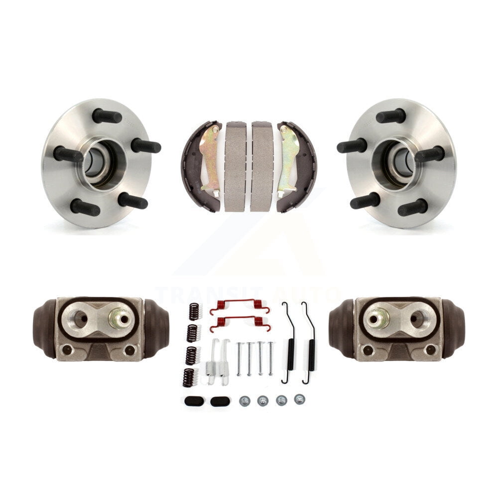 Transit Auto Rear Wheel Cylinders and Drum Shoes Hub Bearing Assembly ...