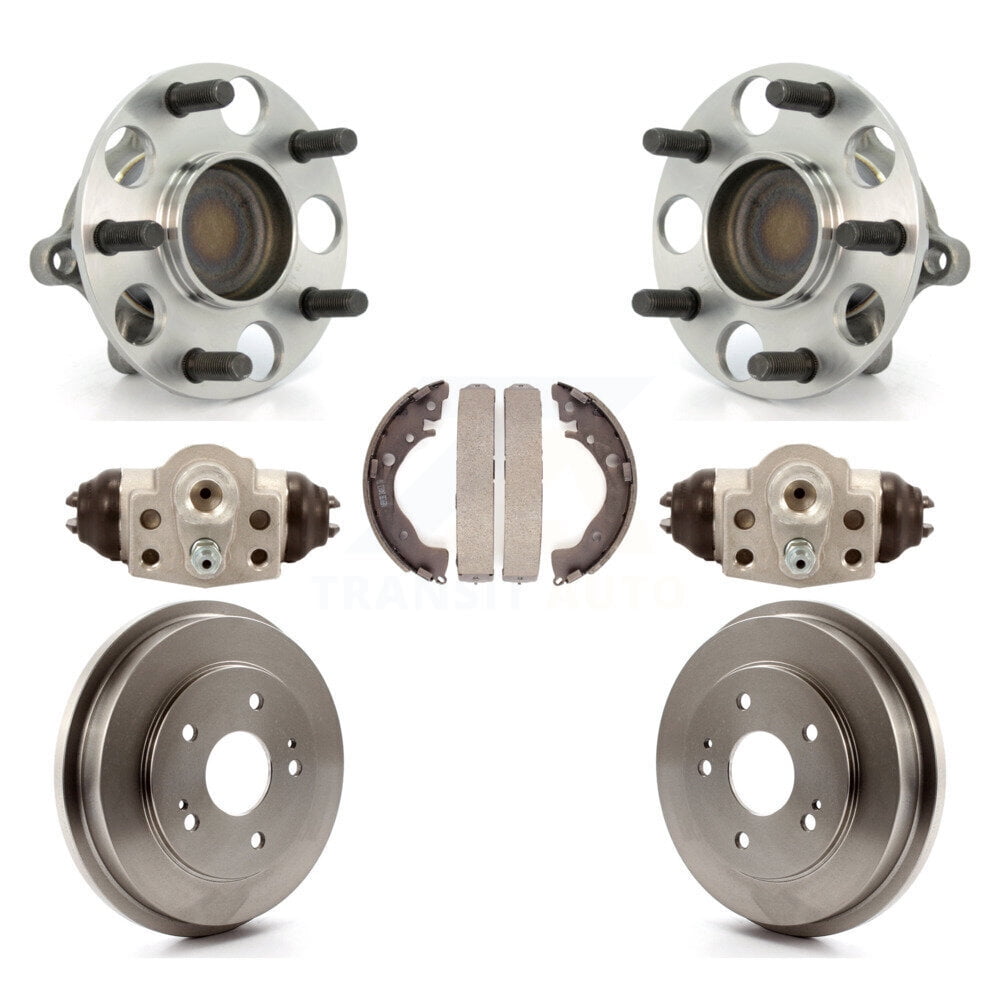 Transit Auto Rear Wheel Cylinders and Drum & Shoes Hub Bearing Assembly Kit for Car 2011 Honda ...