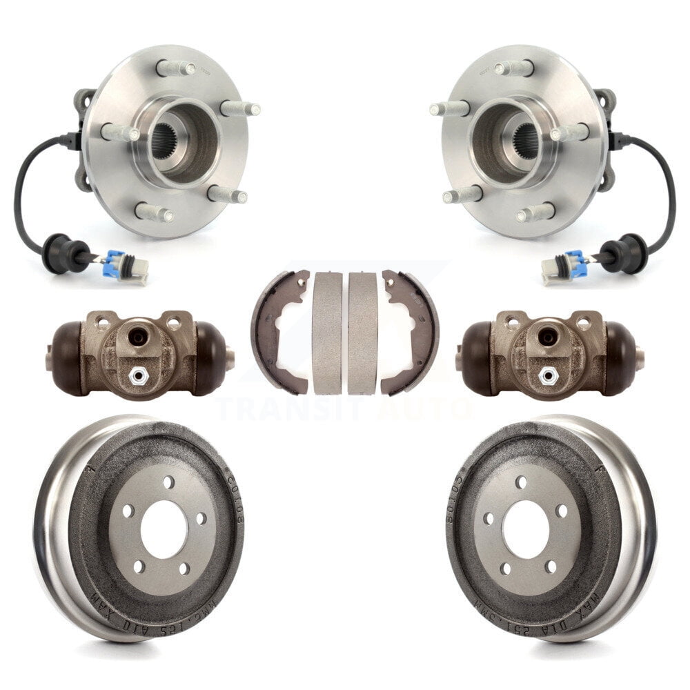 Transit Auto Rear Wheel Cylinders and Drum & Shoes Hub Bearing Assembly ...