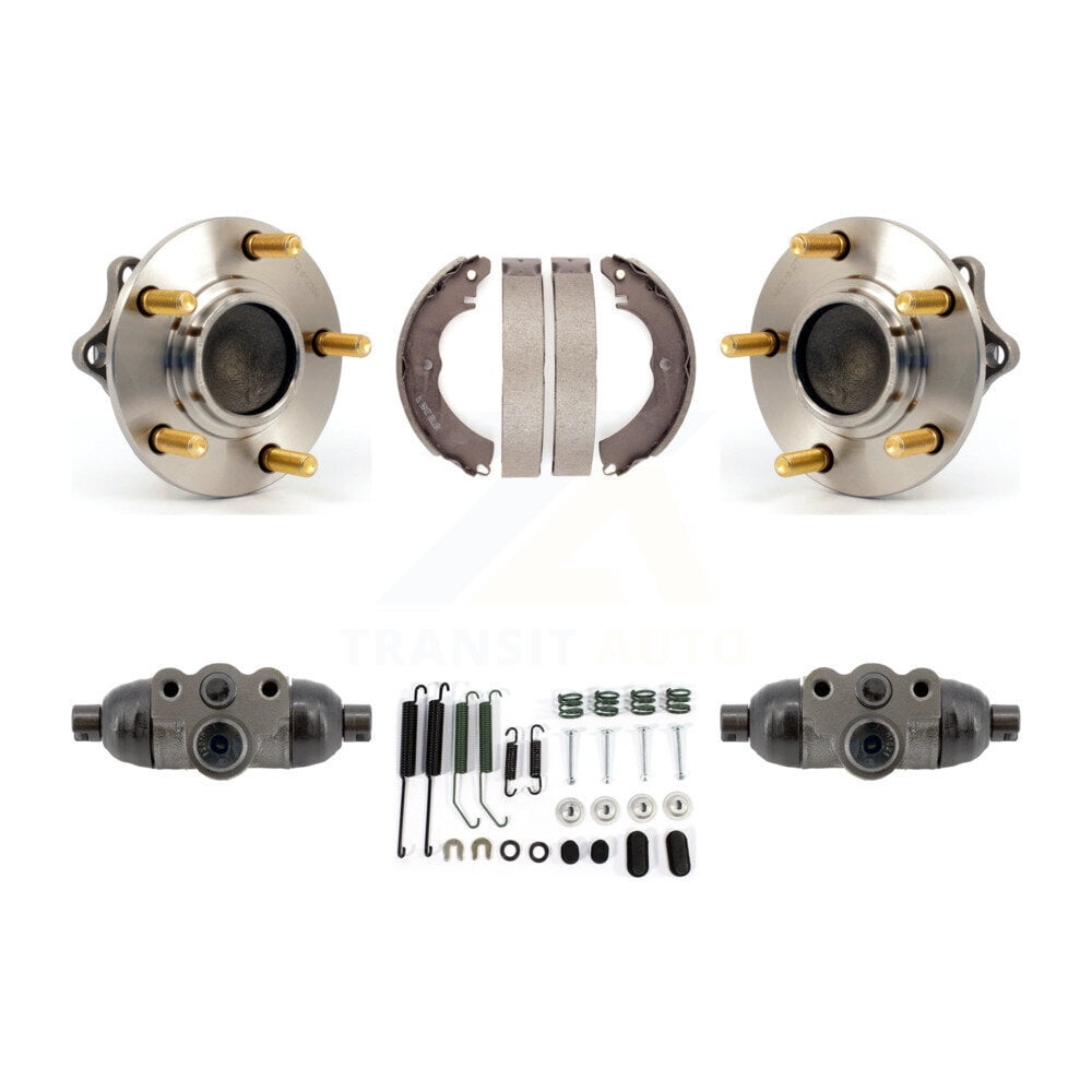 Transit Auto Rear Wheel Cylinders and Drum Shoes Hub Bearing Assembly ...