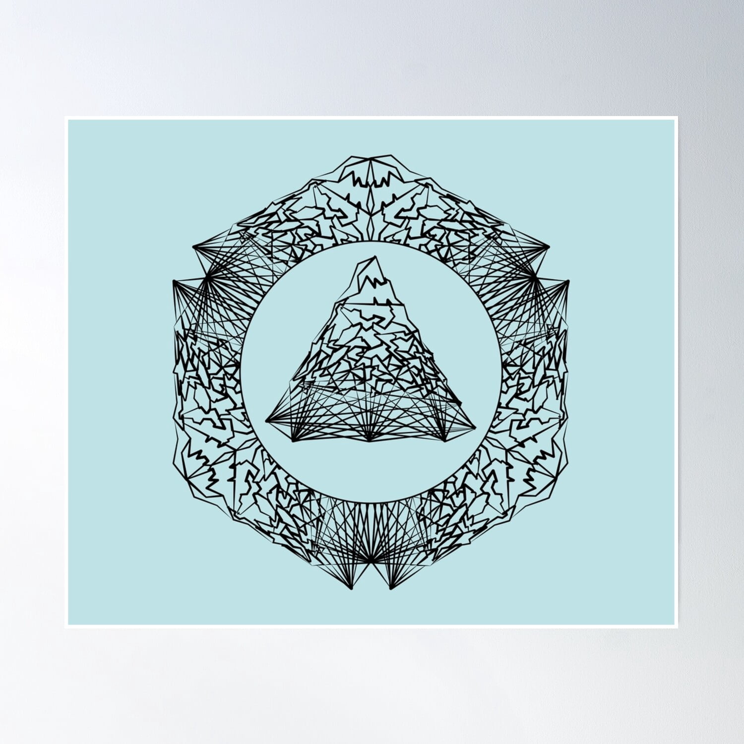 Transition - Baby Blue Poster Wall Art, Modern Wall Decor, 24x36 ...