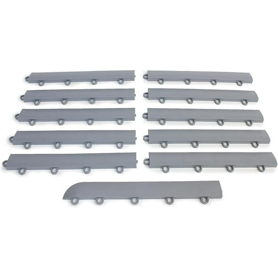 Transition Edge Kit, Durable Interlocking Modular Garage Floor Edging ...