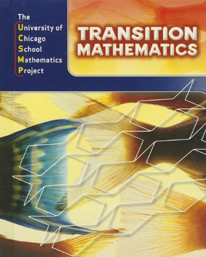 Pre-Owned Transition Mathematics: UCSMP Grades 6-12 (Hardcover ...