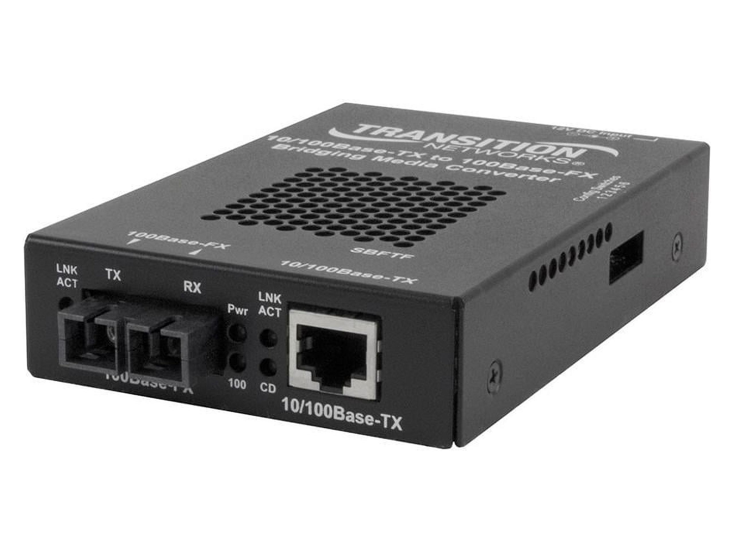 Transition Networks Fast Ethernet Media Converter 100Base-TX to 100Base ...