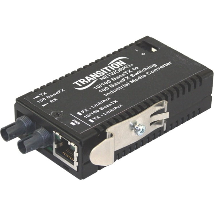 Transition Networks M/E-ISW Transceiver/Media Converter - 1 x Network ...