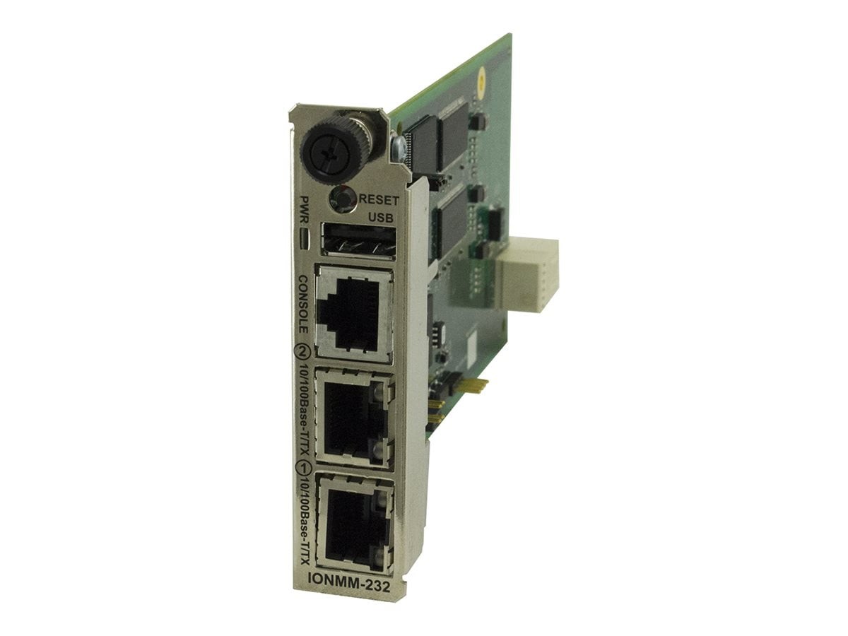 Transition Networks Management Module for thef ION Chassis RS232 RJ-45 ...