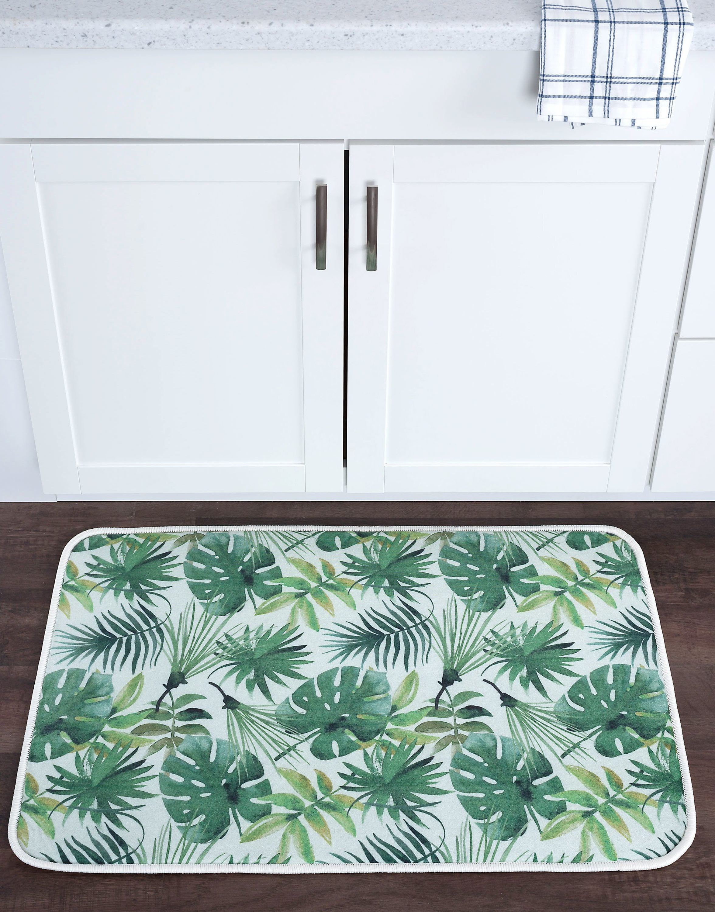 Transitional 20x30 Area Rug - Floral Green & White - Walmart.com
