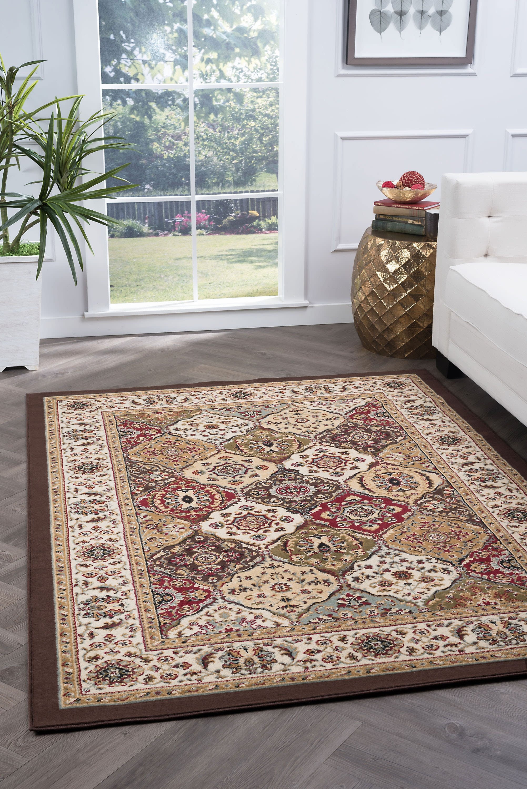 Transitional 5x7 Area Rug (5' x 7') Oriental Multi-Color Living Room ...