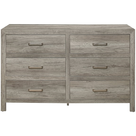 Elegant Decor Contempo 6 Drawer Contemporary Mirrored Dresser in ...