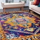 Transitional 8x10 Area Rug (7'10'' x 10'3'') Oriental Gold, Purple ...
