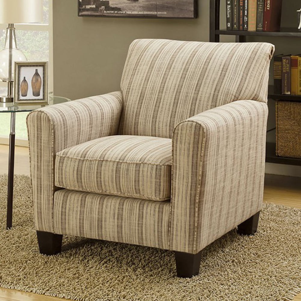 Transitional Accent Chair With Fabric Pattren - Walmart.com