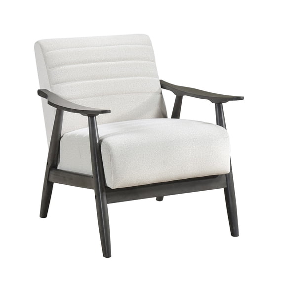 Transitional Accent Chair with Pearl Velvet | Exposed Wood Frame ...