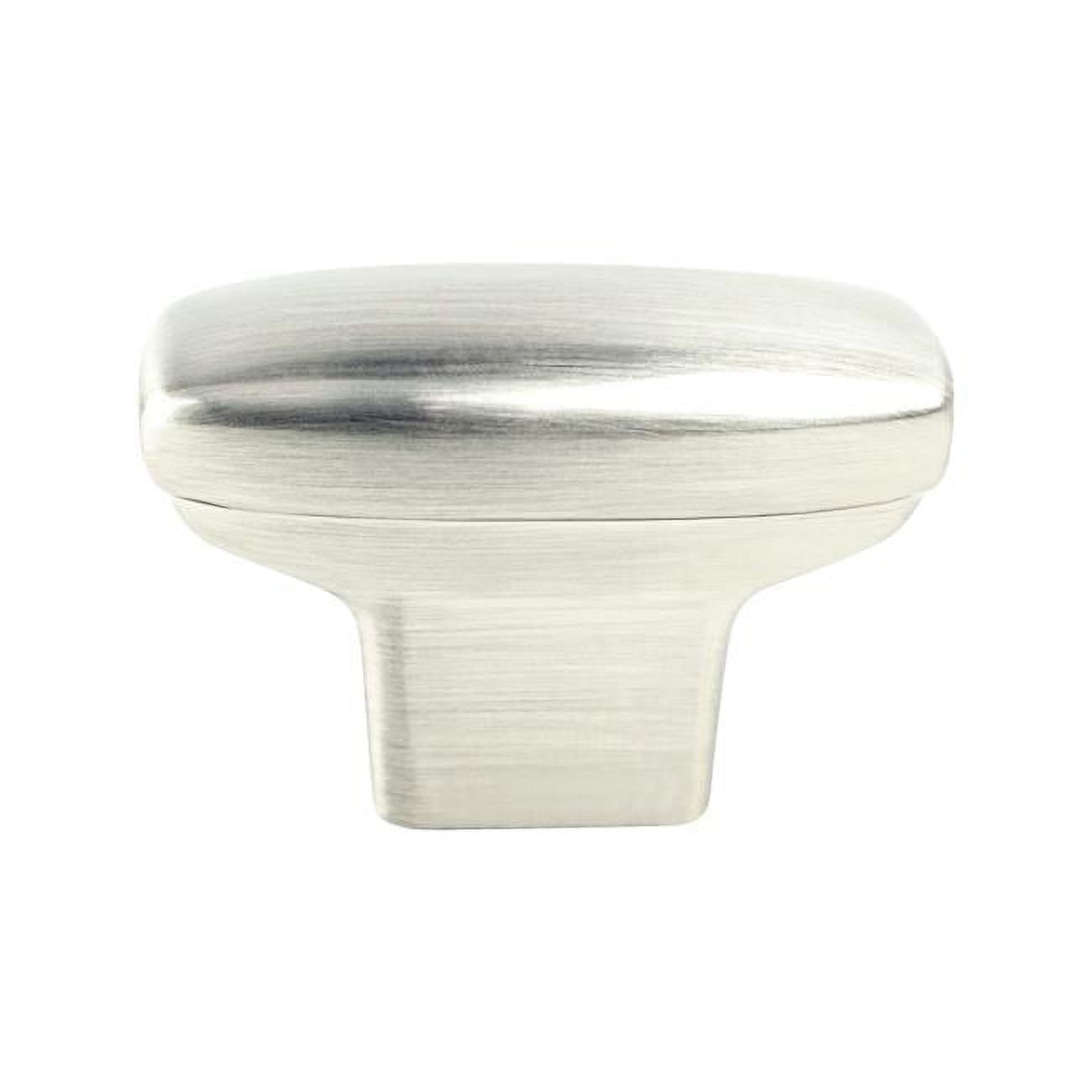Transitional Advantage One Brushed Nickel Rounded Rectangle Knob ...