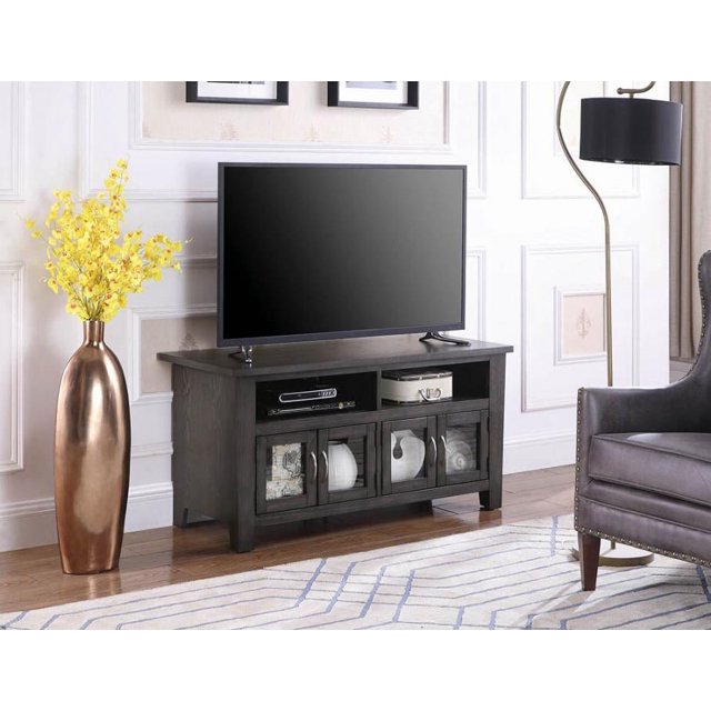 Transitional Dark Grey 48" TV Console - Walmart.com