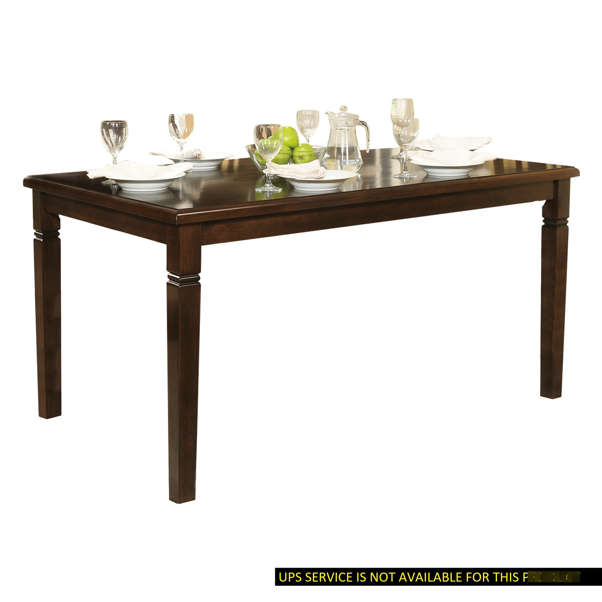 Transitional Dining Table - , Oak Veneer Wood, 36"x60" Size With Made ...