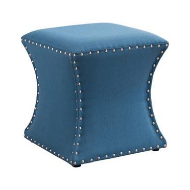 Cocktail Ottoman In Blue Dorris Fabric- Saltoro Sherpi - Walmart.com